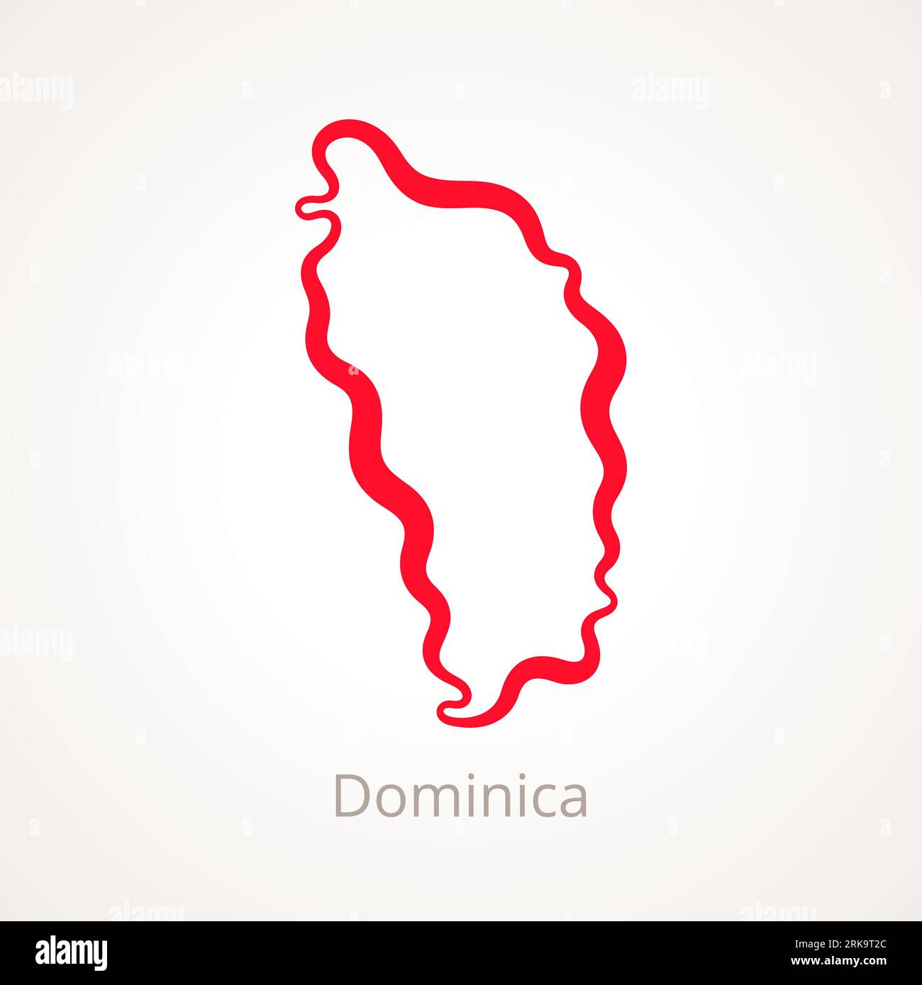Map of dominica hi-res stock photography and images - Alamy