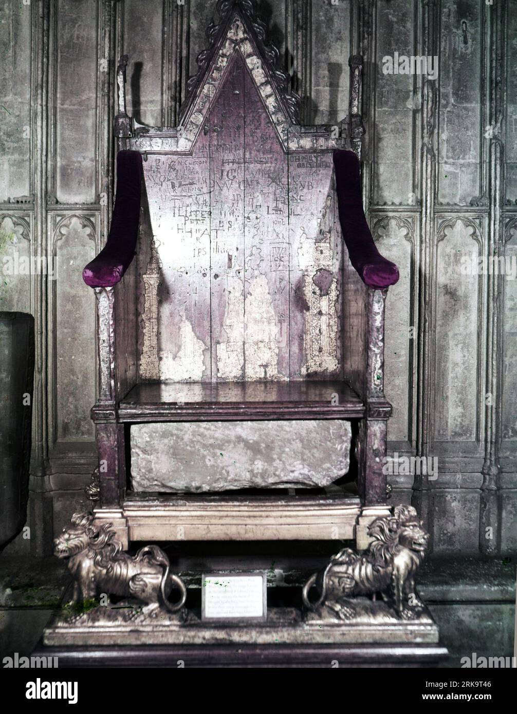 Circa 1947, London, England, United Kingdom The Coronation Chair in ...
