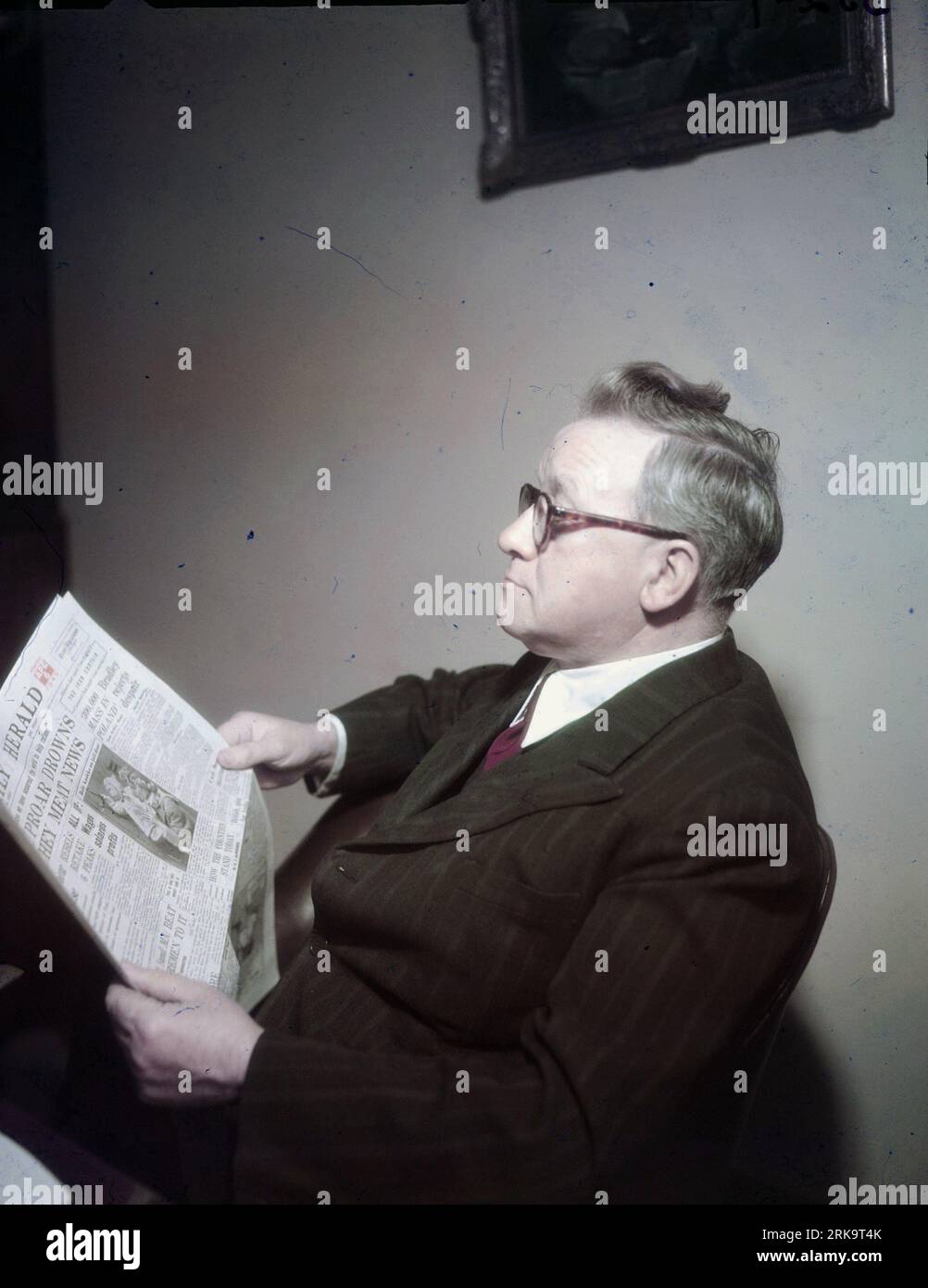 Circa 1940 Unknown location and exact date: Herbert Morrison, American ...