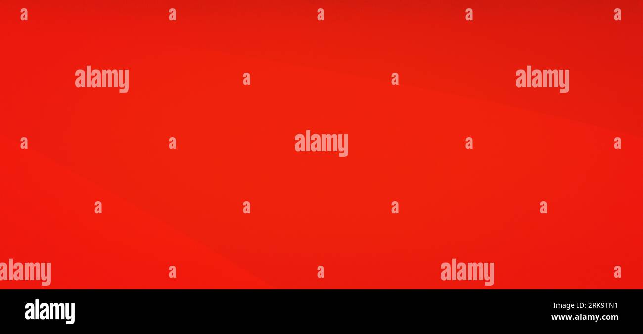 Plain Red abstract background design widescreen illustration. Backdrop ...