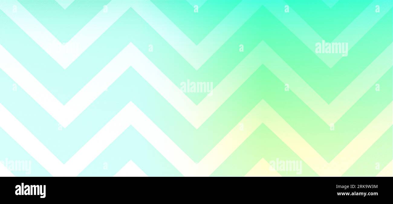 Zig zag wave blue and gren pattern widescreen background illustraion ...