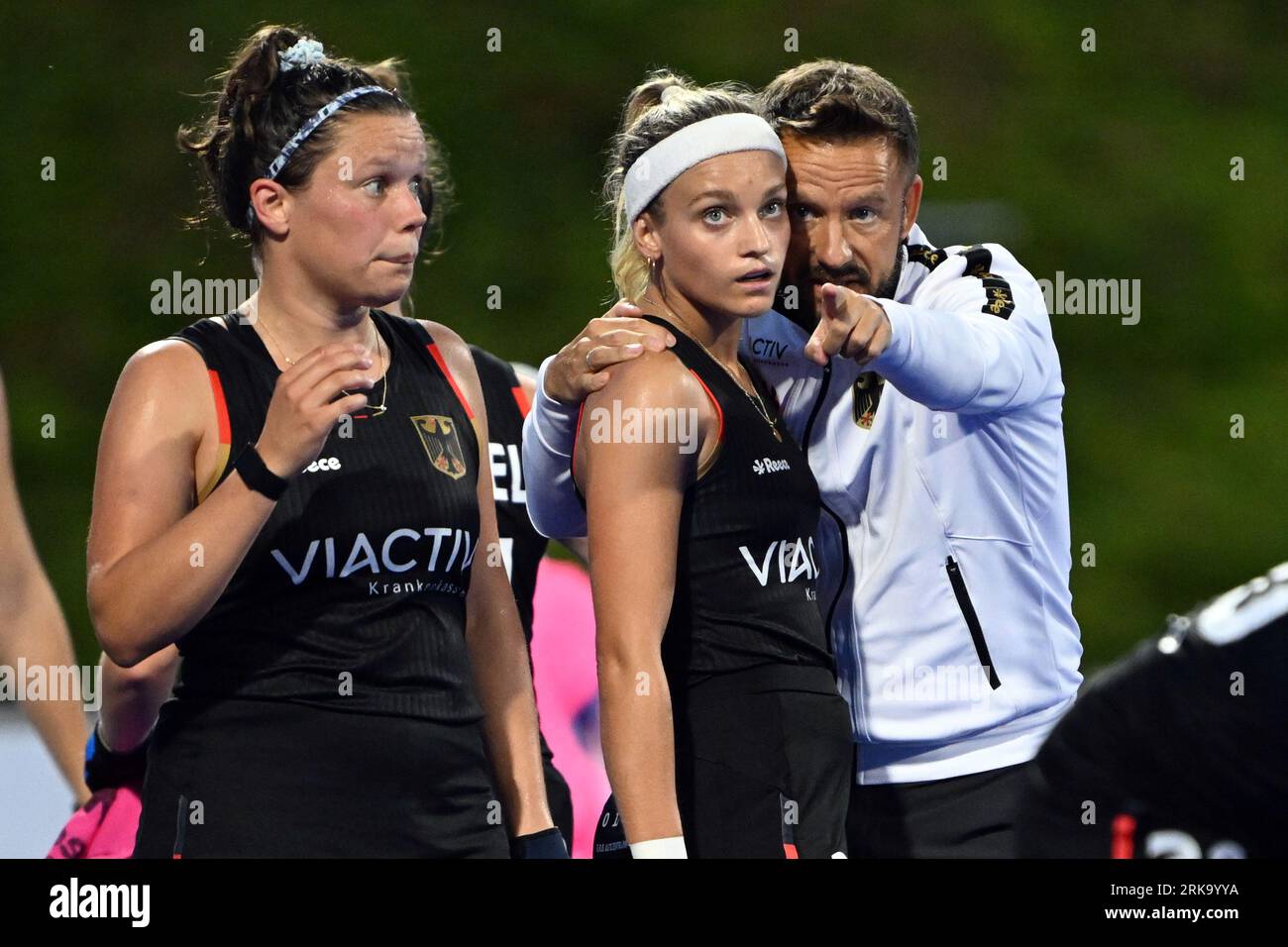 24 August 2023, North Rhine-Westphalia, Mönchengladbach: Field hockey ...