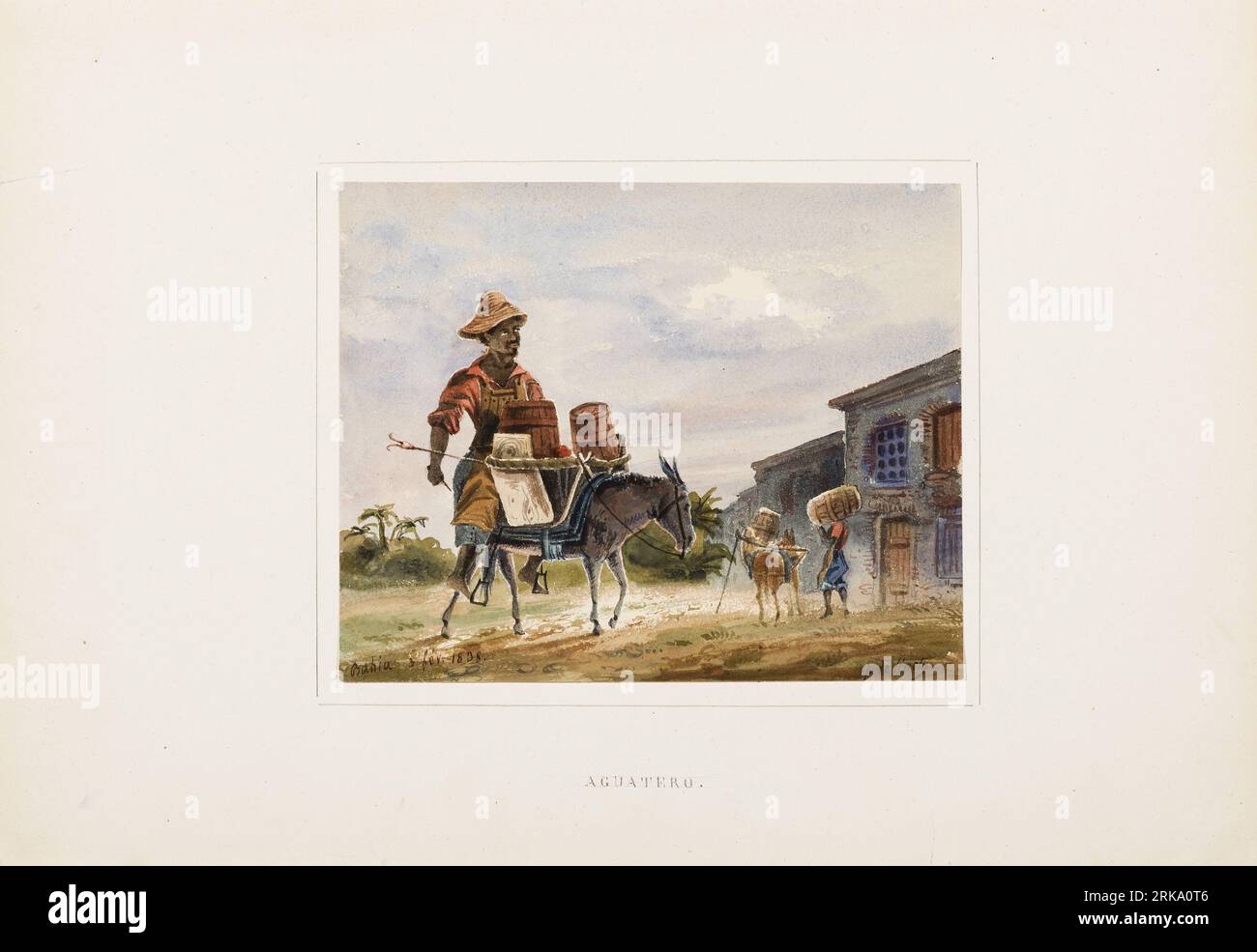 Aguatero 1838 by Jules Marie Vincent de Sinety Stock Photo - Alamy