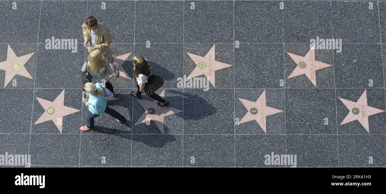 Hollywood walk of fame 50th anniversary hi-res stock photography and ...