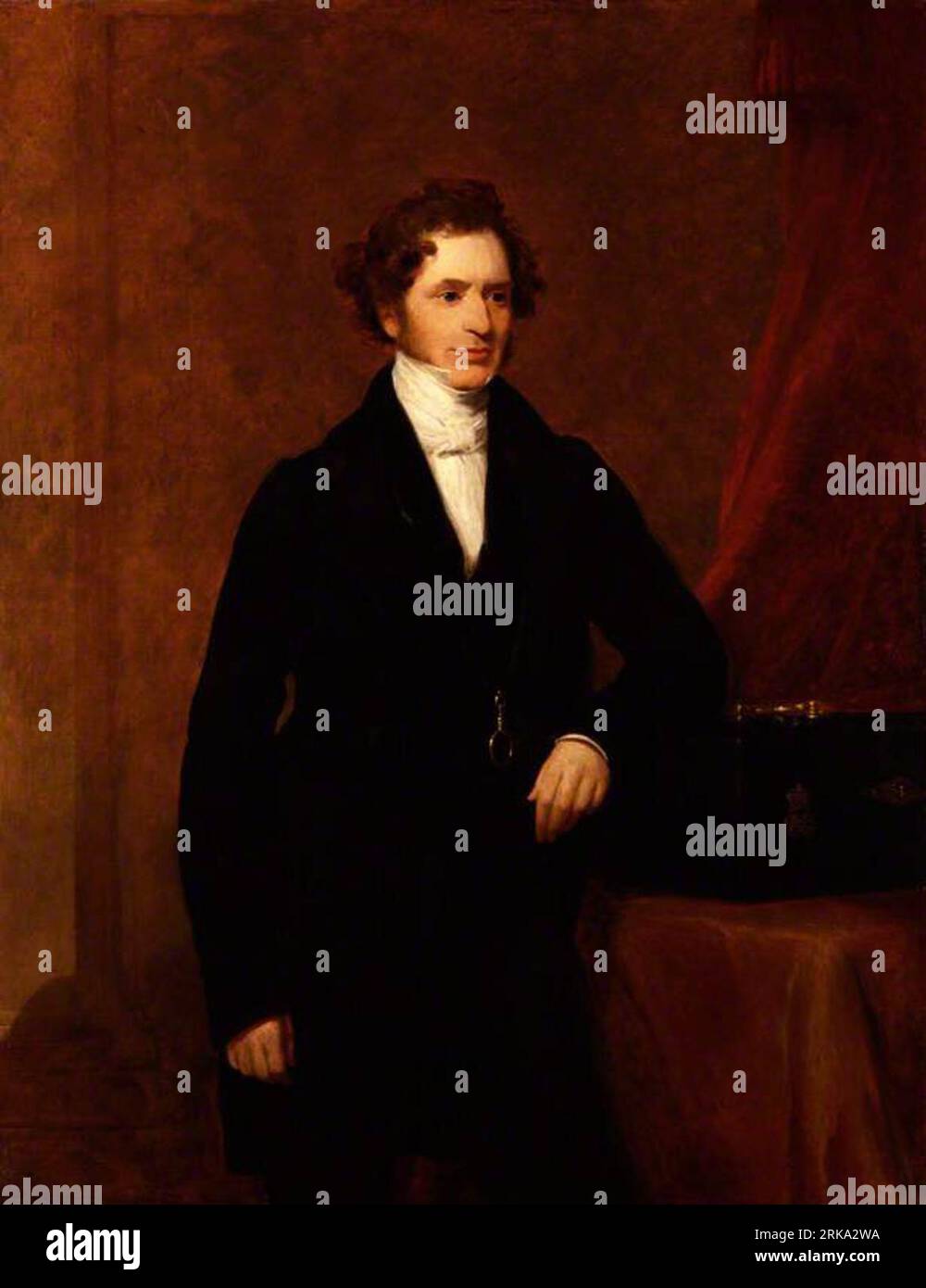 Edward Stanley, 14th Earl of Derby 1844 by Frederick Richard Say Stock ...