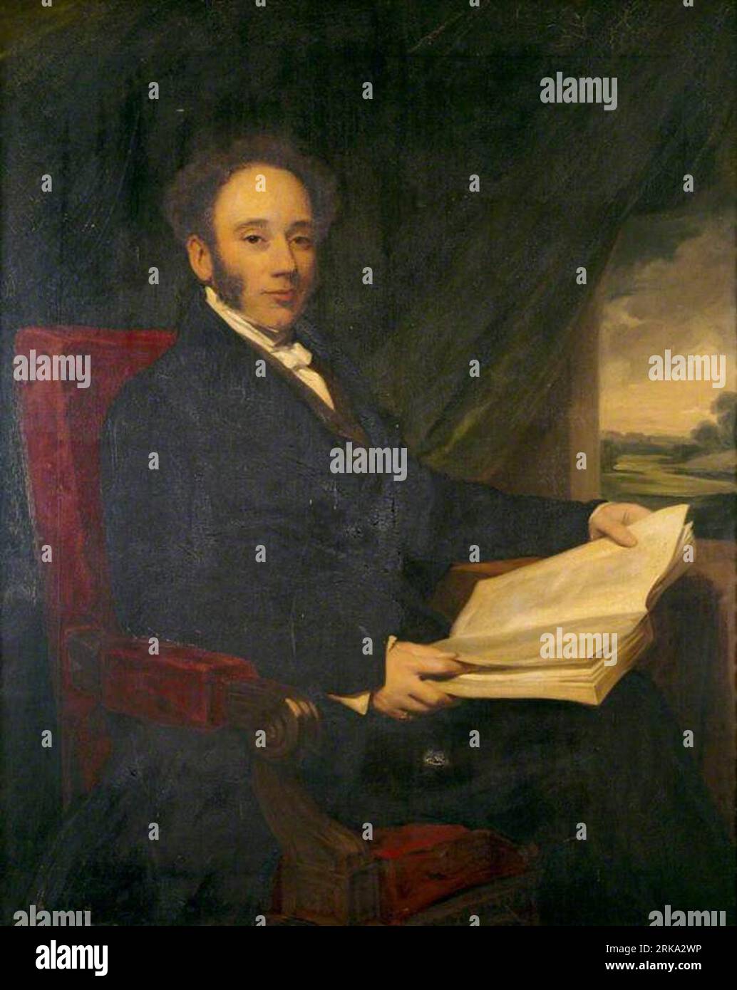 William Lyde Wiggett Chute (d.1879) 1843 by Frederick Richard Say Stock ...