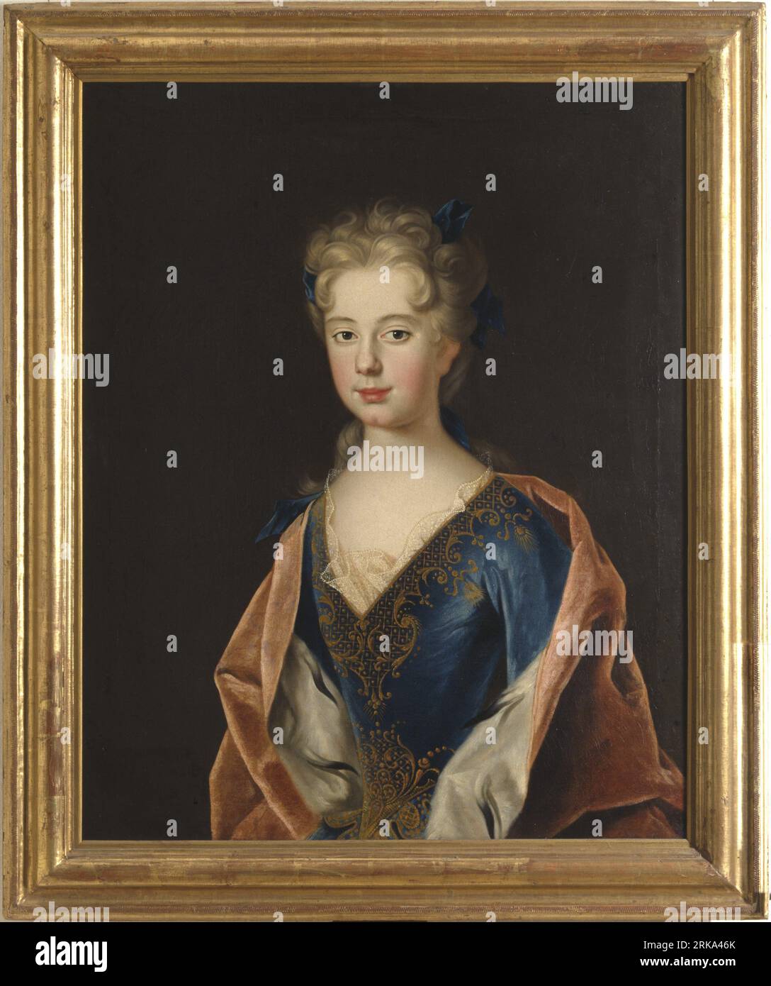 Portrait of Anna Leszczyńska (1699-1717) 1712 by Johan Starbus Stock ...