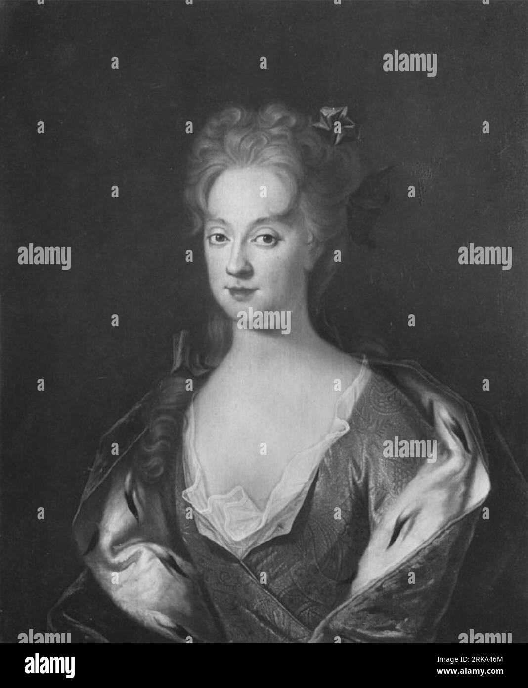 Portrait of Catherine Opalińska circa 1712 by Johan Starbus Stock Photo ...