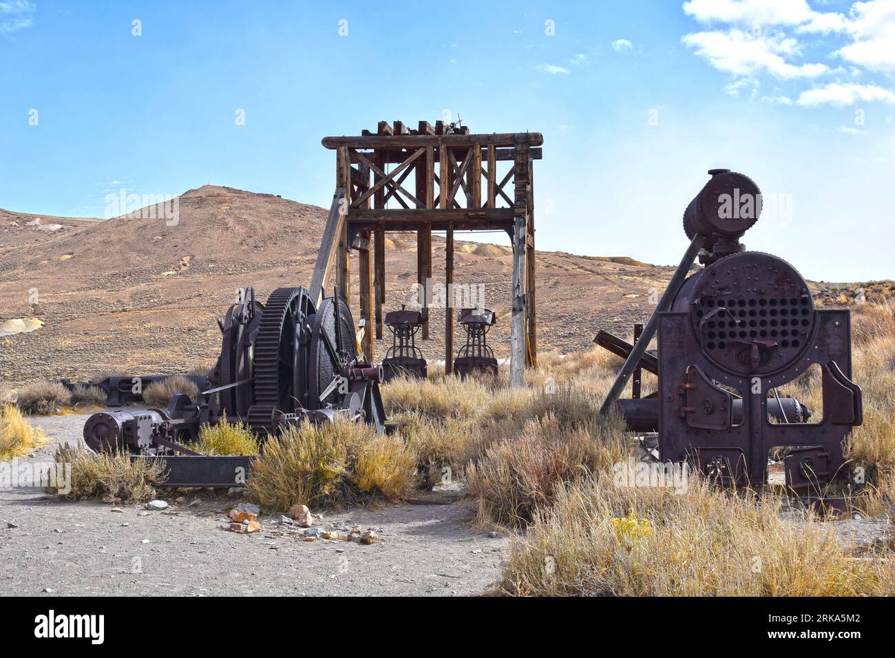 The ghost town of Bodie, California, USA, is a landmark visited by ...