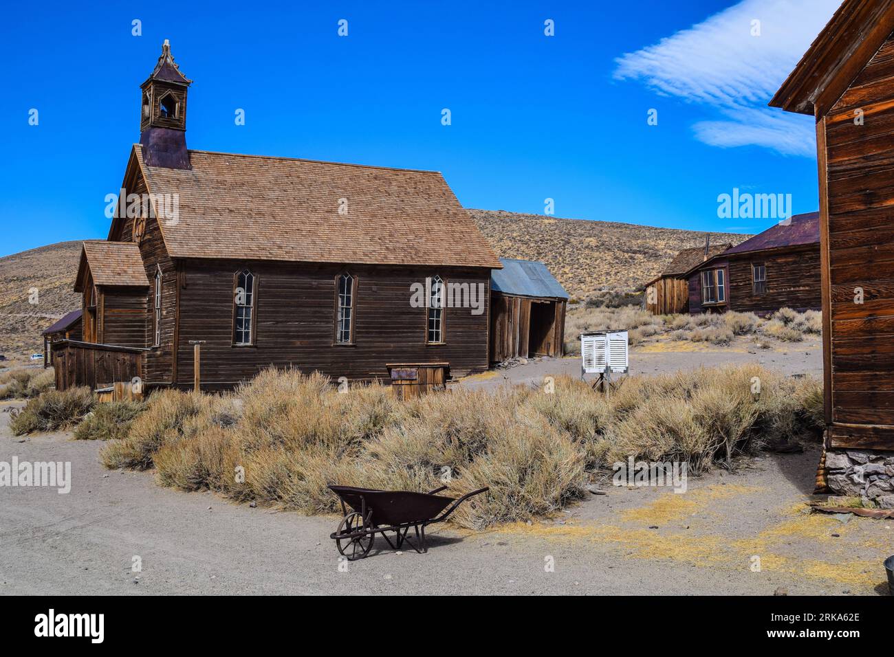 The ghost town of Bodie, California, USA, is a landmark visited by ...