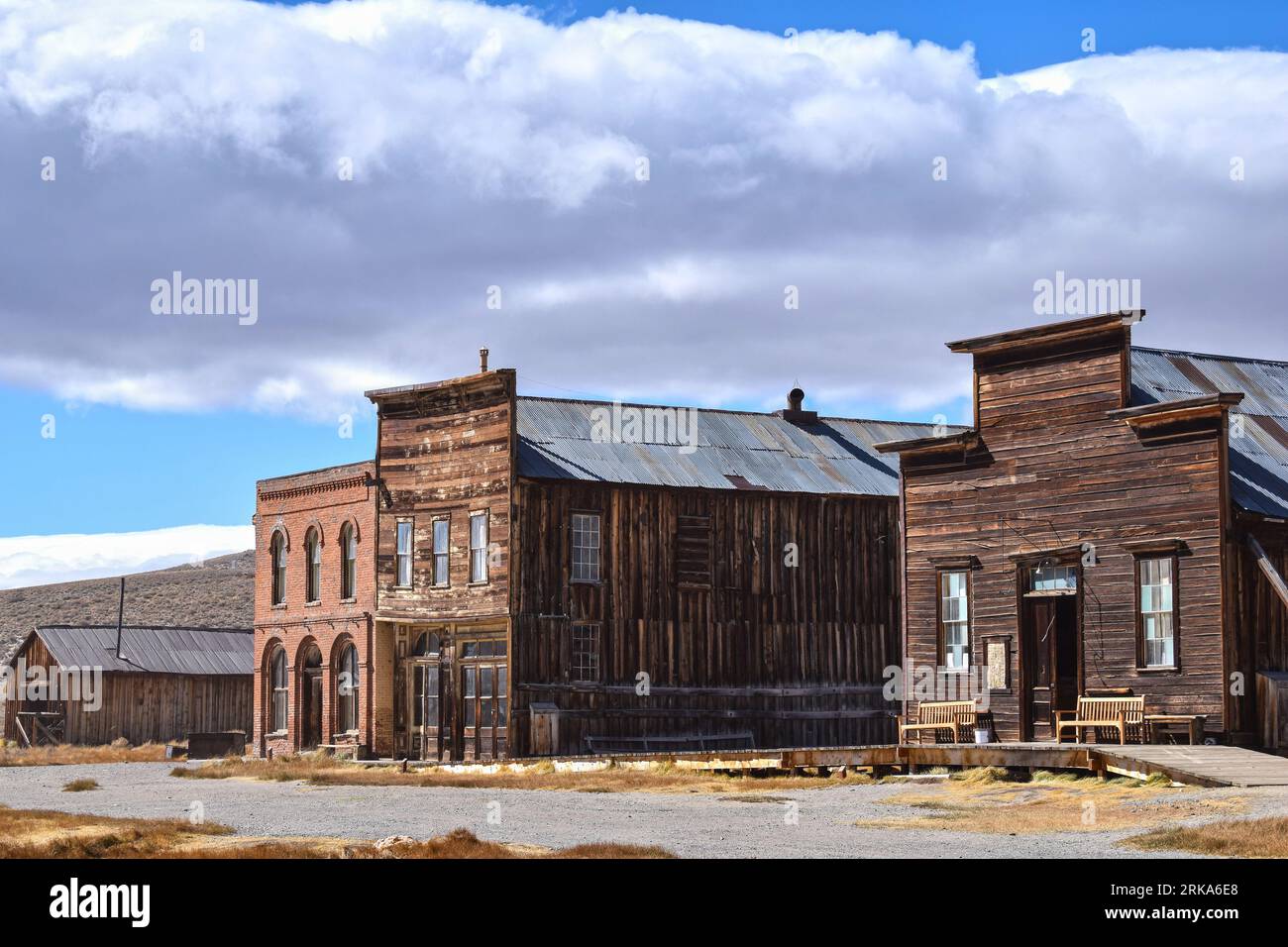 The ghost town of Bodie, California, USA, is a landmark visited by ...