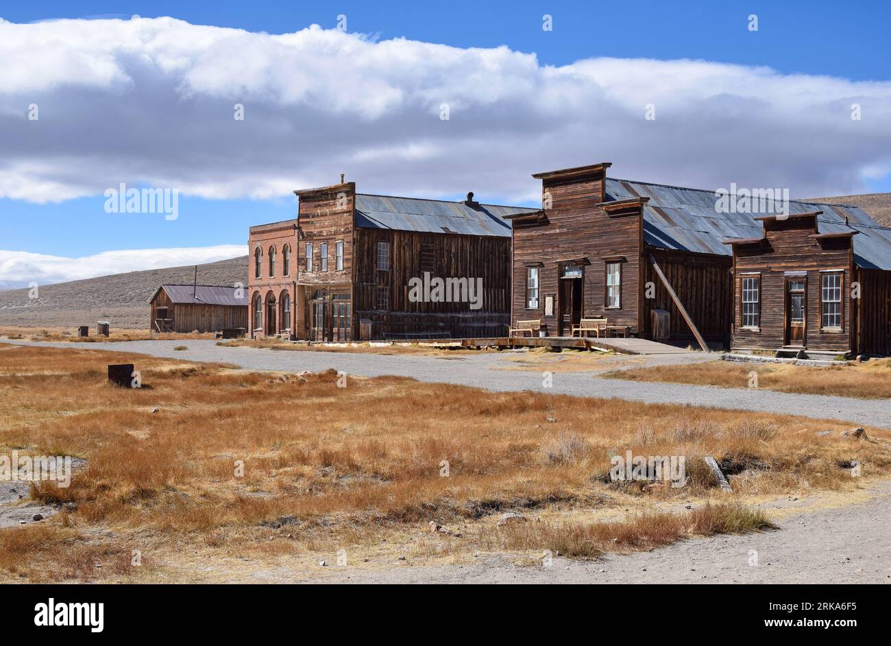 The ghost town of Bodie, California, USA, is a landmark visited by ...