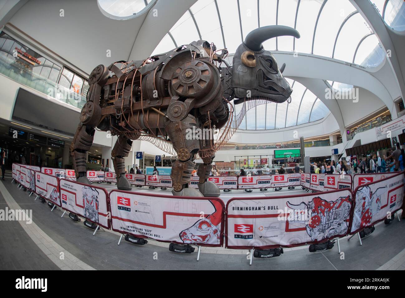 Birmingham Raging Bull Ozzy inside New Street Station / Grand Centre ...