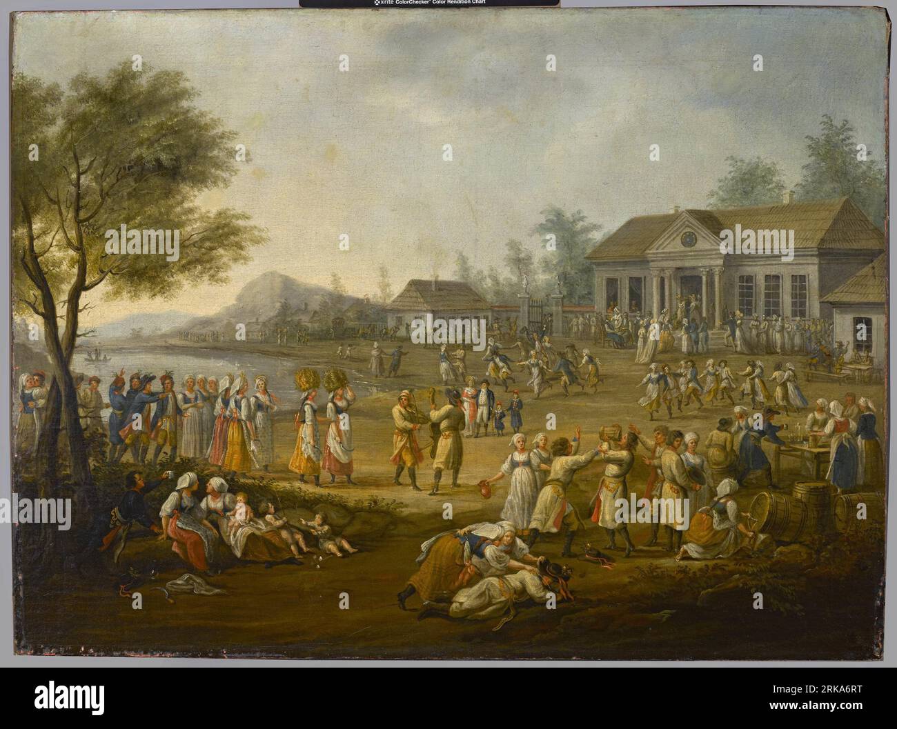 Dożynki (harvest festival) 1821 by Michał Stachowicz Stock Photo - Alamy
