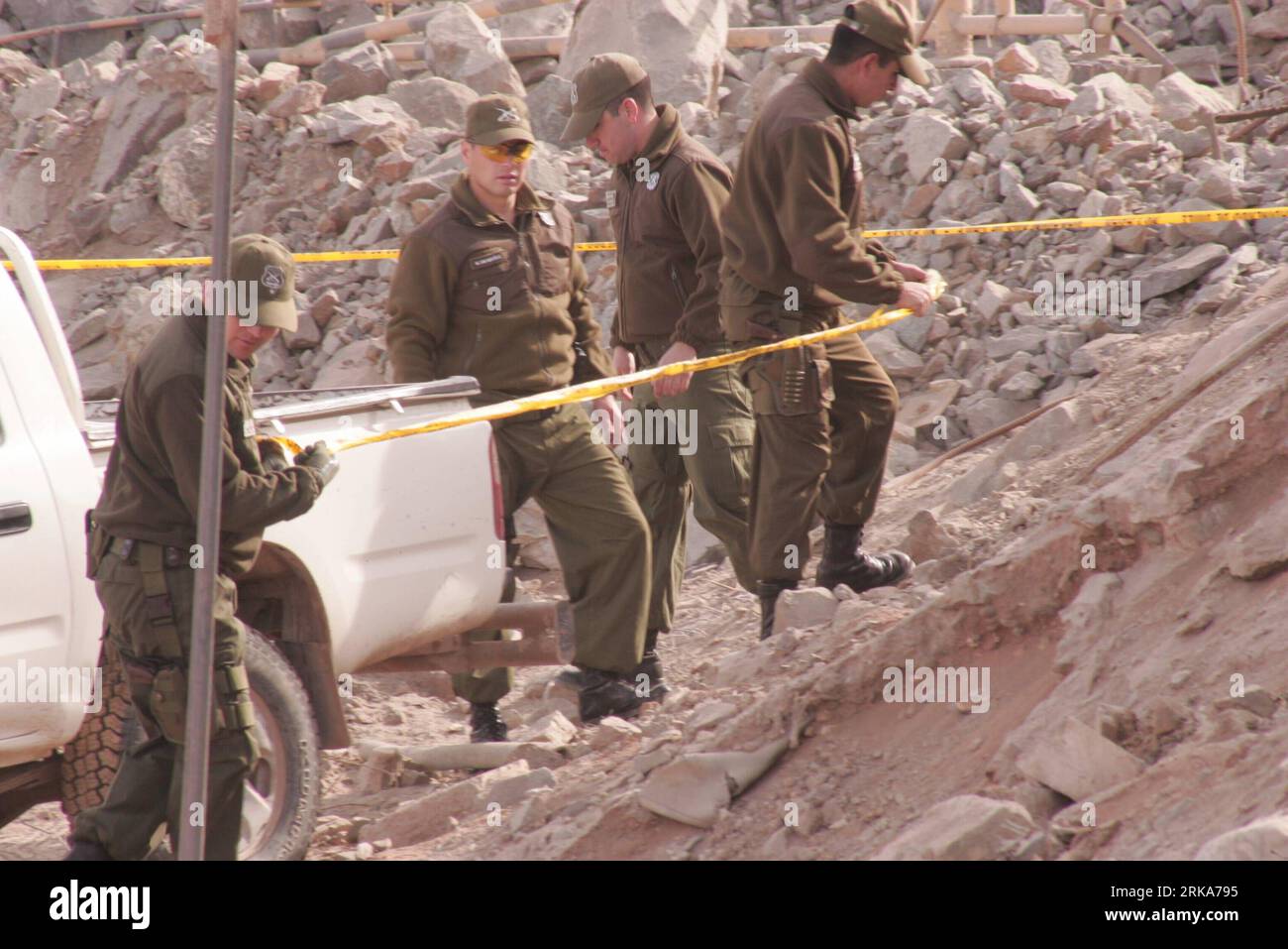 Chilean miners rescue hi-res stock photography and images - Alamy