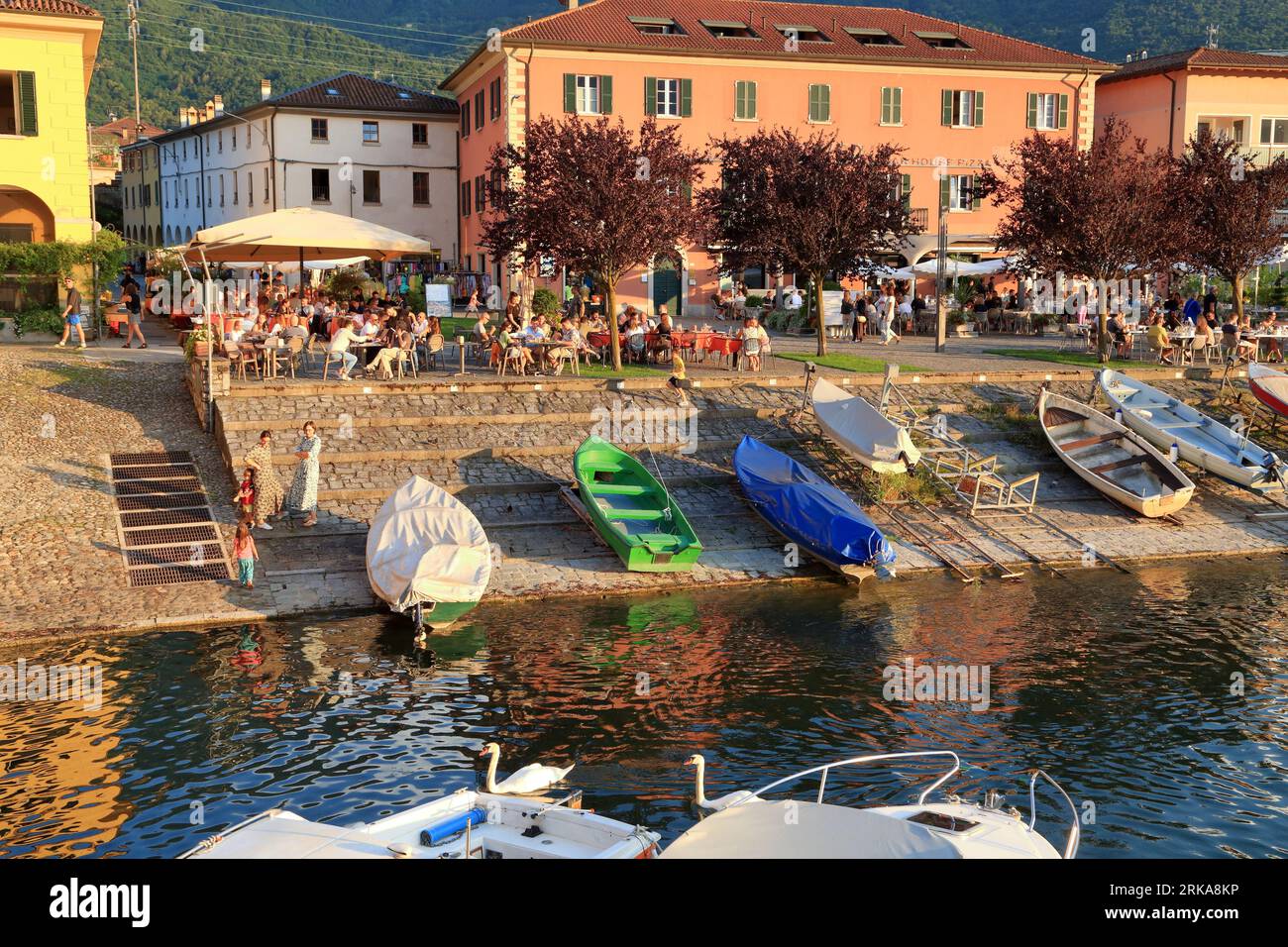 Port of Colico town, Lake Como (Lago di Como), Italy Stock Photo - Alamy