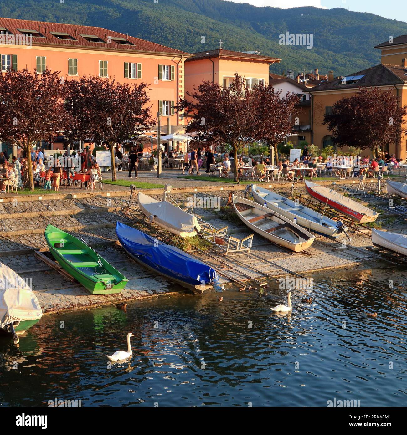 Port of Colico town, Lake Como (Lago di Como), Italy Stock Photo - Alamy