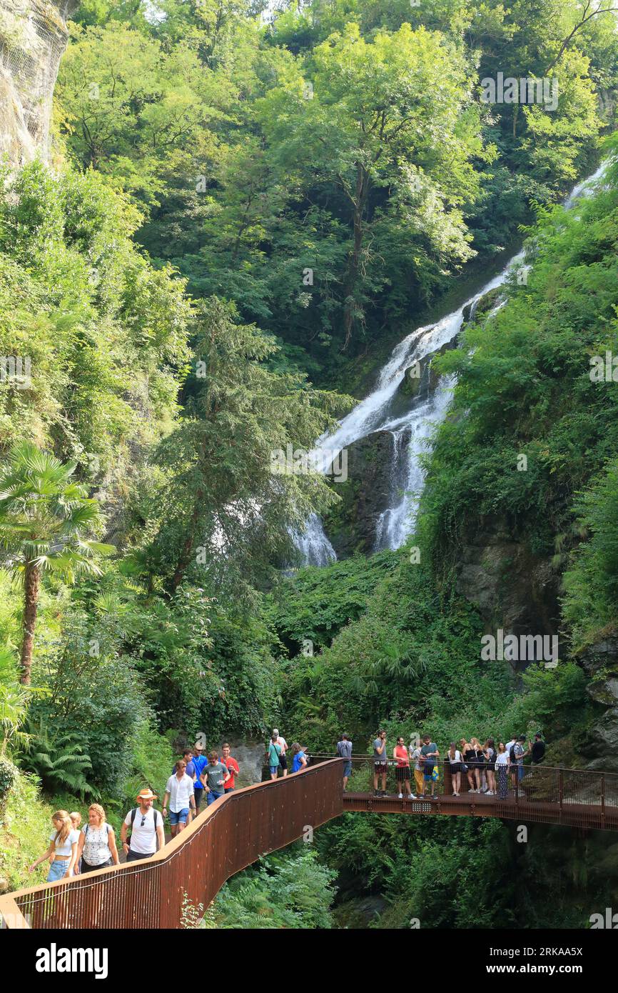 Waterfalls of Bellano, Lake Como (Lago di Como), Italy. Orrido di ...