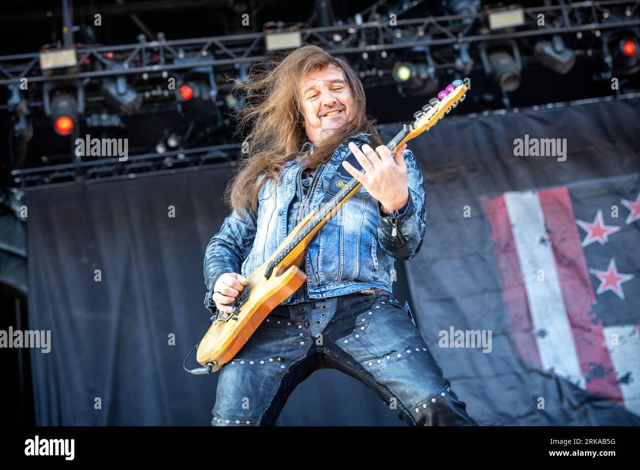 Solvesborg, Sweden. 10th, June 2023. The American heavy metal band Skid Row performs a live ...