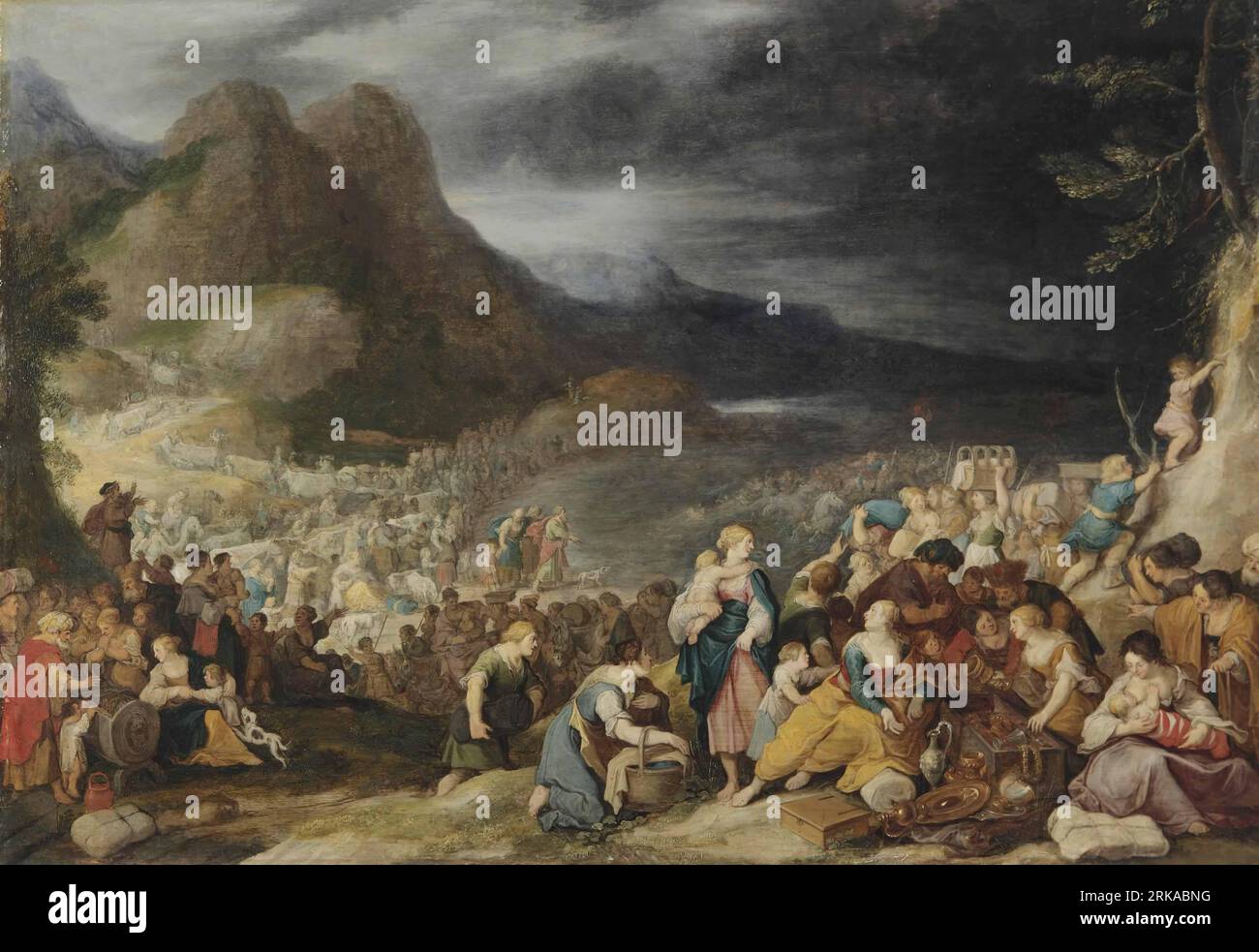 Moses leads his people through the Red Sea circa 1640 by Hans Jordaens ...