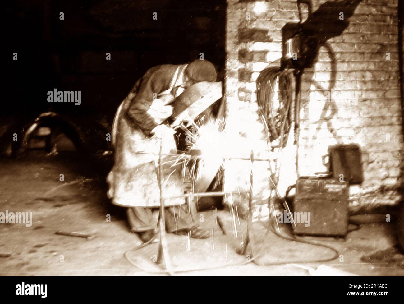 Electric arc welder, probably 1920s Stock Photo - Alamy