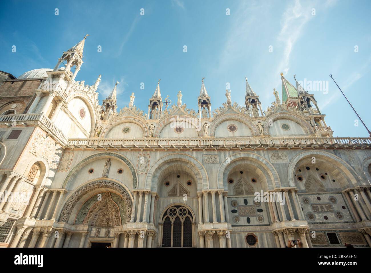 church, historic monument in the center of venice, architectural style ...