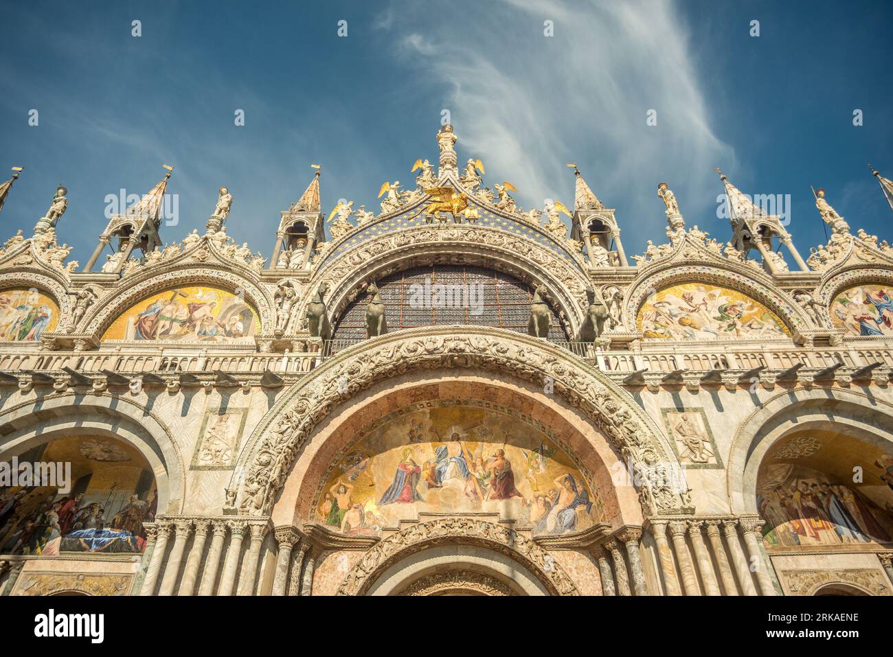 church, historic monument in the center of venice, architectural style ...