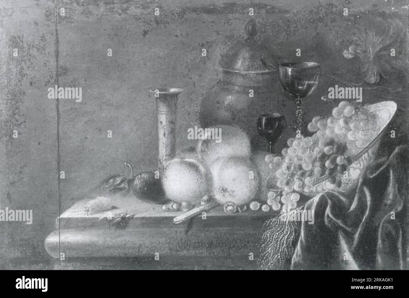 Still Life with Fruit between 1625 and 1697 by Gerrit van Vucht Stock ...