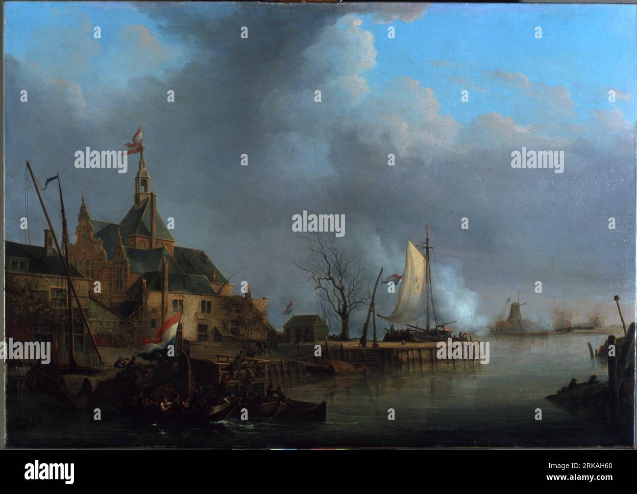 De beschieting van Dordrecht door de Fransen (24-11-1813) 1815 by ...