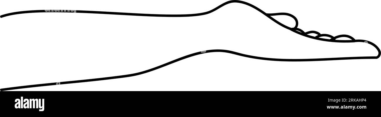 Line art of human hands, signs and gestures isolated vector ...