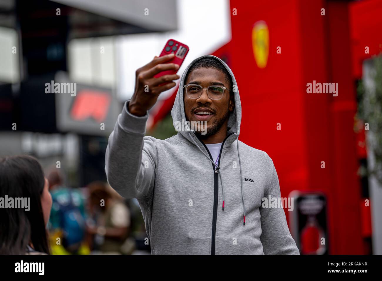 Zandvoort, Netherlands, 24th Aug 2023, Anthony Joshua attending the ...