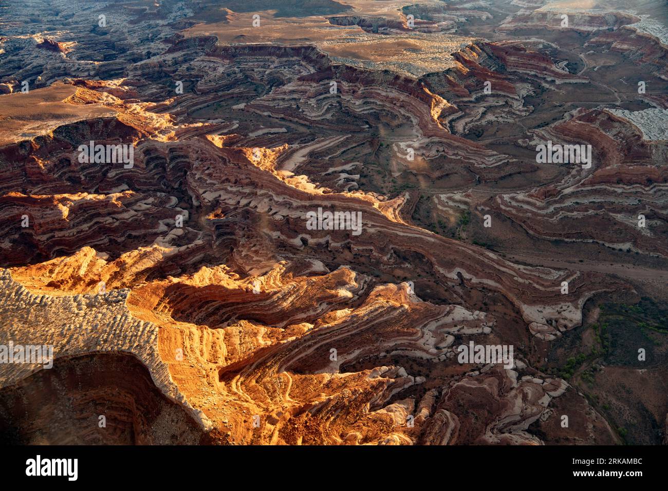 Canyons of the Maze,,Canyonlands National Park, Utah Green River area ...