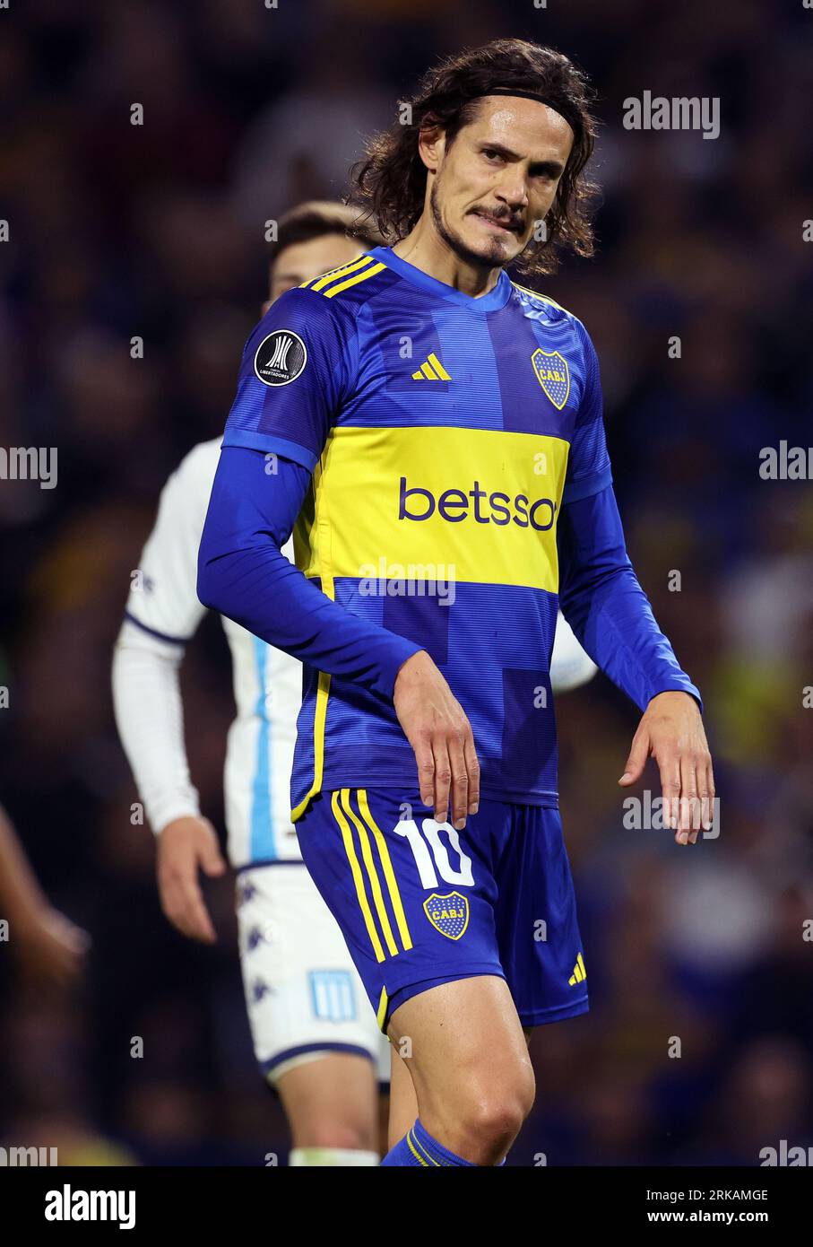 Argentina’s Boca Juniors Uruguayan midfielder Edinson Cavani (R ...