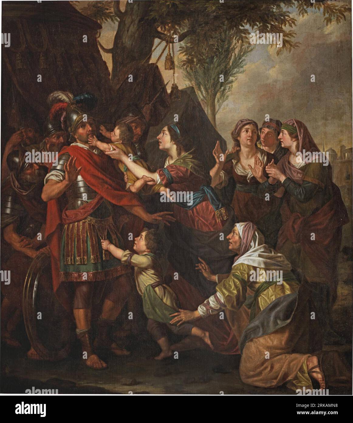 Volumnia before Coriolanus circa 1700 by Jan Erasmus Quellinus Stock ...