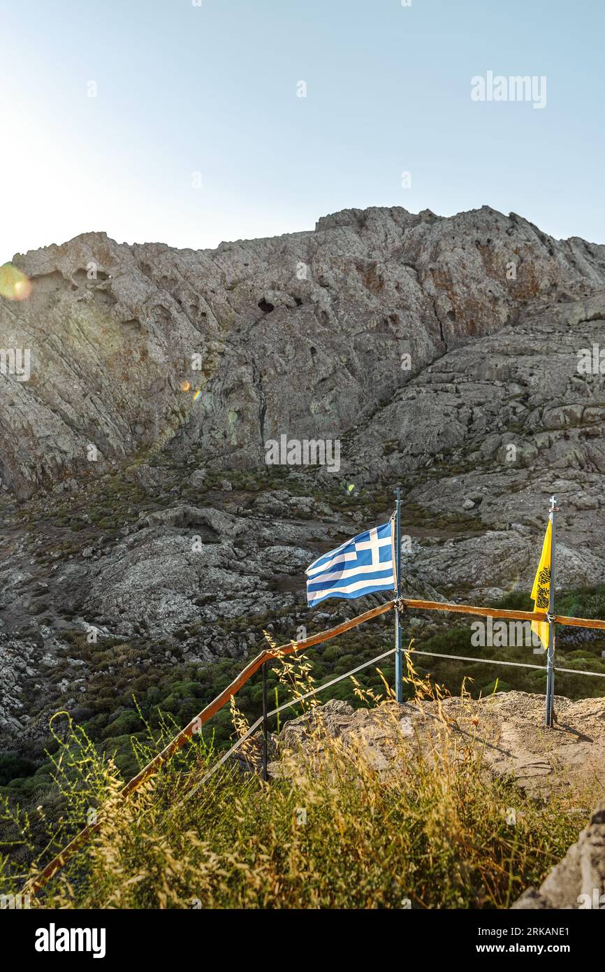 Church of Panagia Kakaviotissa in cave, Lemnos Island Eastern Aegean ...