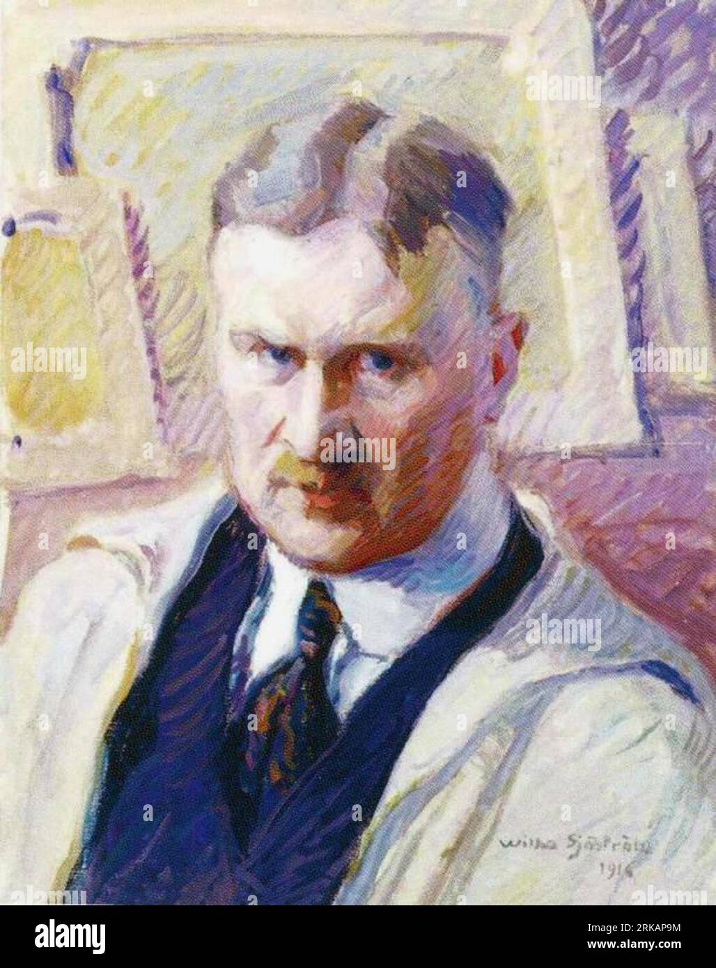 Self-Portrait 1916 by Vilho Sjöström Stock Photo - Alamy