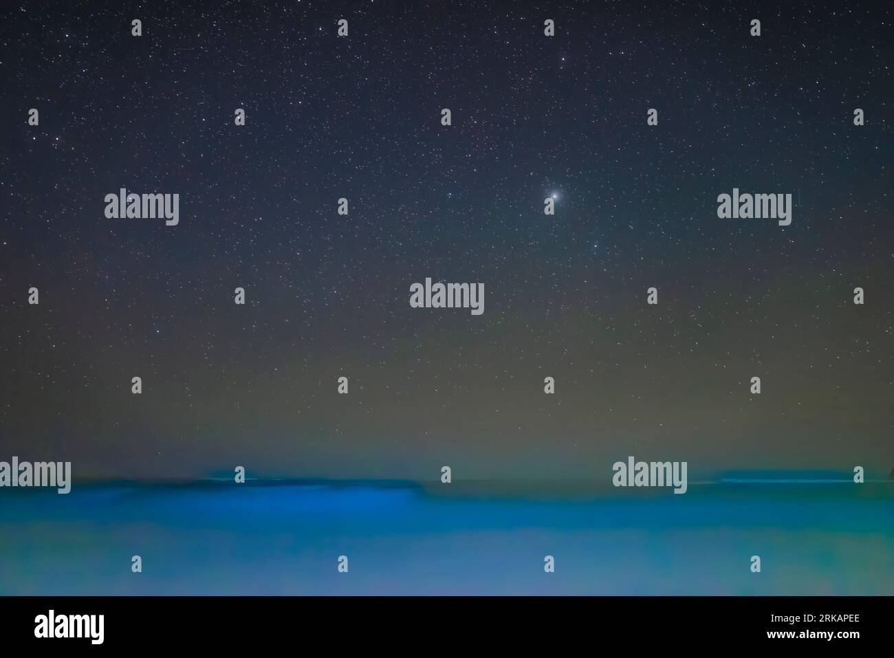 Bioluminescence by dinoflagellates disturbed by waves off Ruby Beach in ...