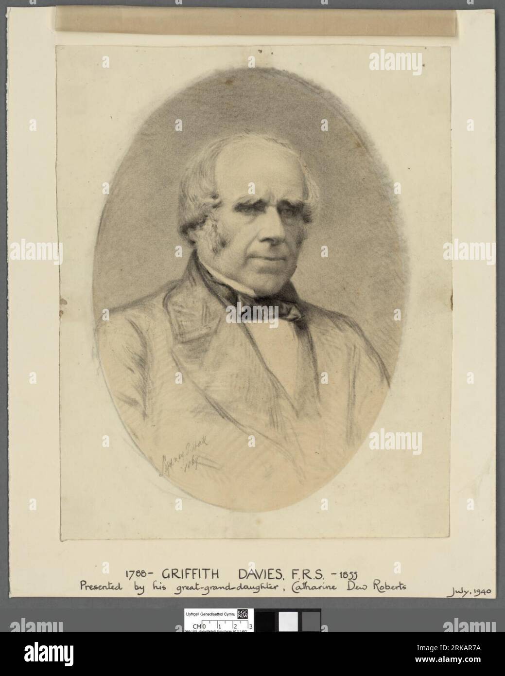 Griffith Davies, F.R.S. 1788-1855 1869 by Sydney Prior Hall Stock Photo ...