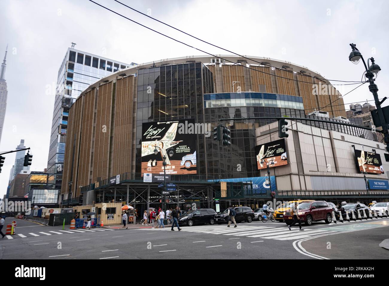 New York, New York, USA. 24th Aug, 2023. MSG arena and the Hulu Theater ...