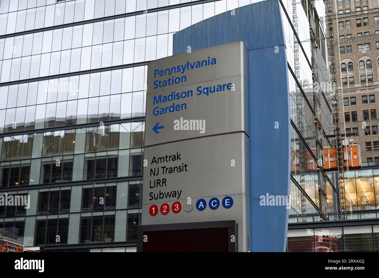 New York, New York, USA. 24th Aug, 2023. A sign showing subway and ...