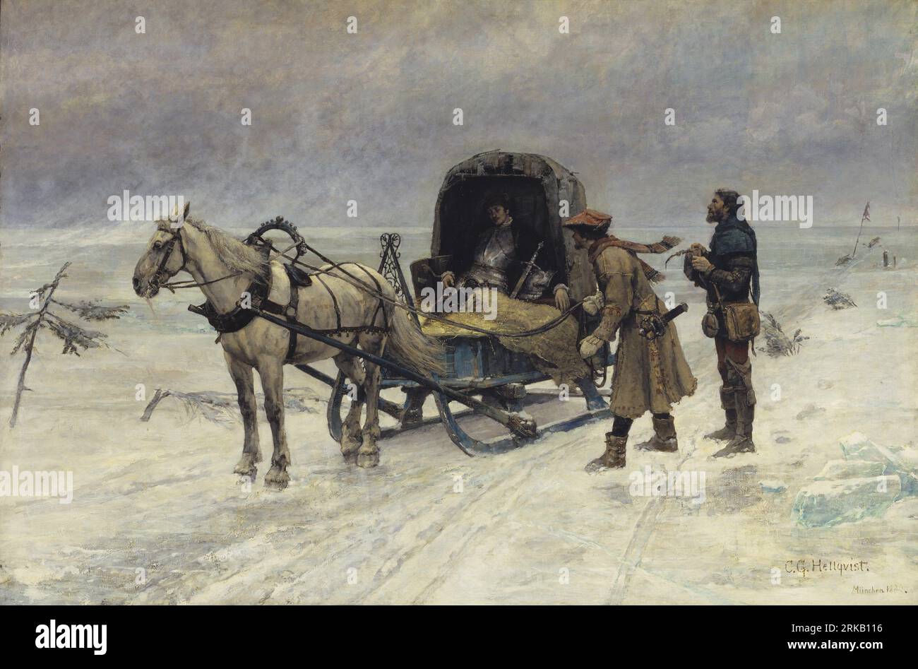 The Death of Sten Sture the Younger on the Ice of Lake Mälaren 1880 by ...