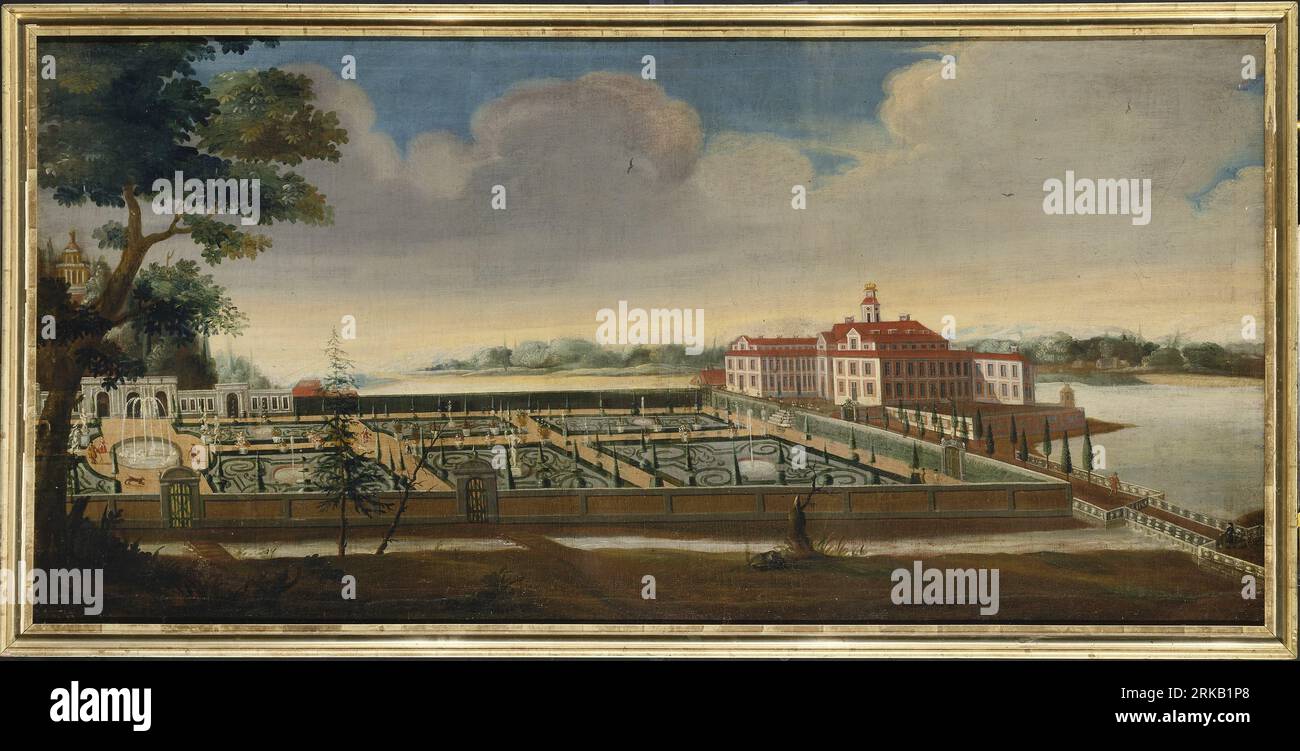 View of Ulriksdal from the South 1732 by David von Cöln Stock Photo - Alamy