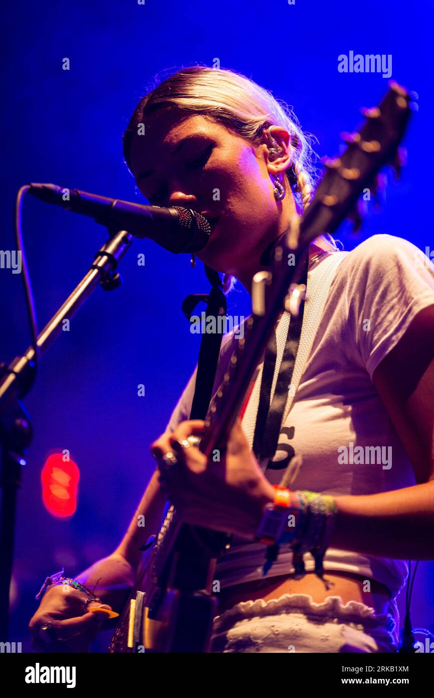 Nieve Ella performs on stage during the live concert. The first day of ...