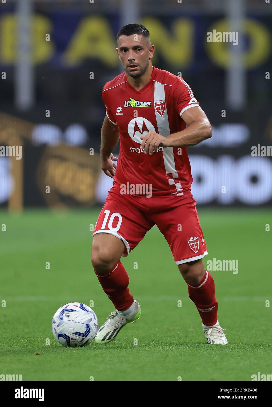 Milan, Italy, 19th August 2023. Gianluca Caprari of AC Monza during the ...