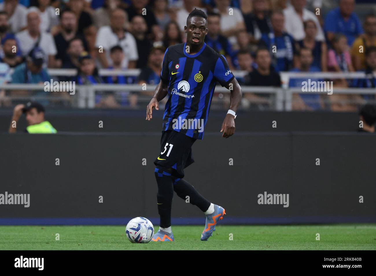 Milan, Italy, 19th August 2023. Yann Bisseck of FC Internazionale ...