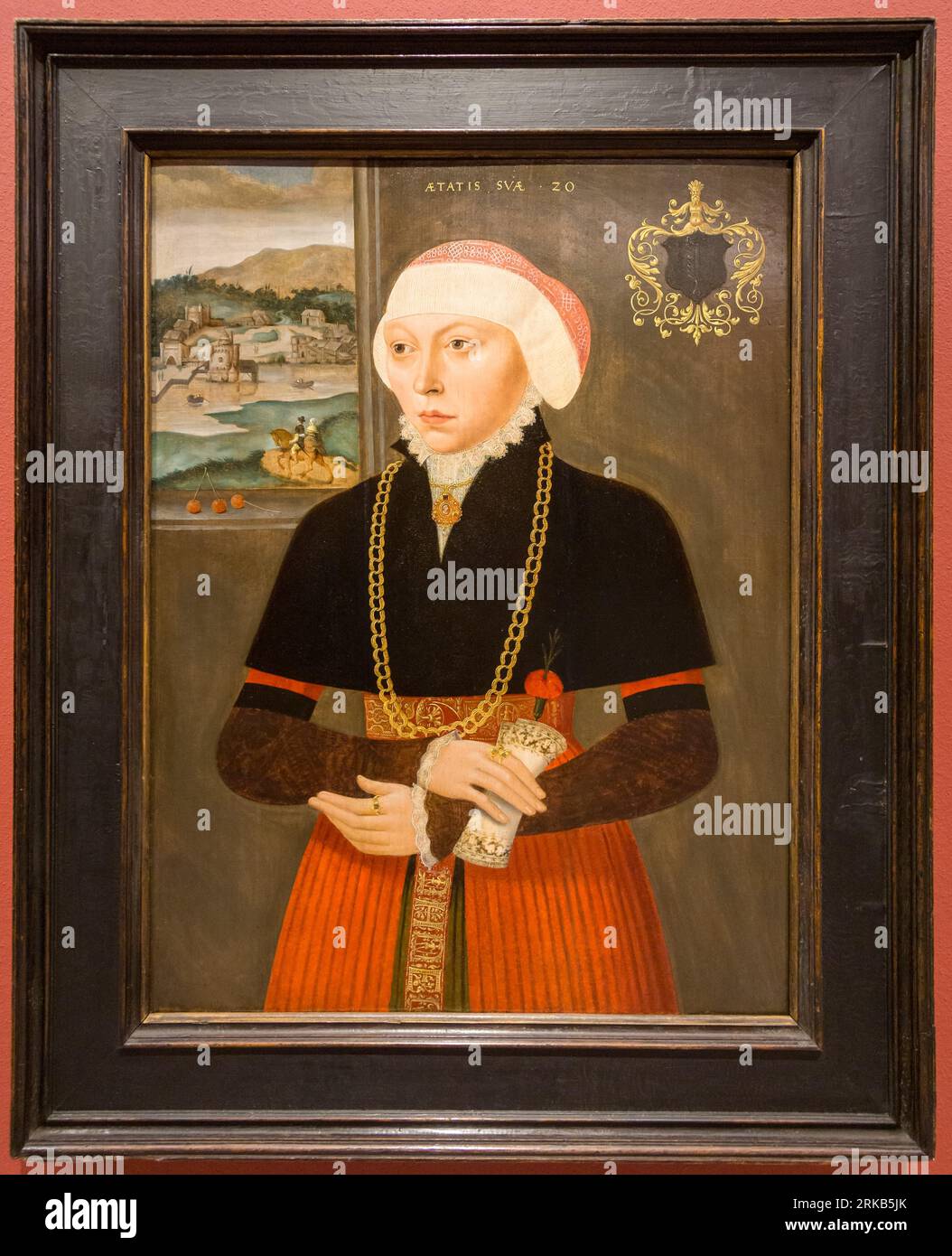 Portrait of a woman at a window circa 1560 by Ludger Tom Ring the ...
