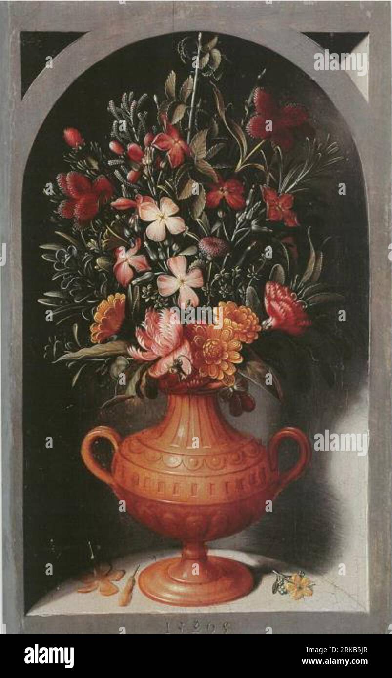 Vase in Niche 1565 by Ludger Tom Ring the Younger Stock Photo - Alamy