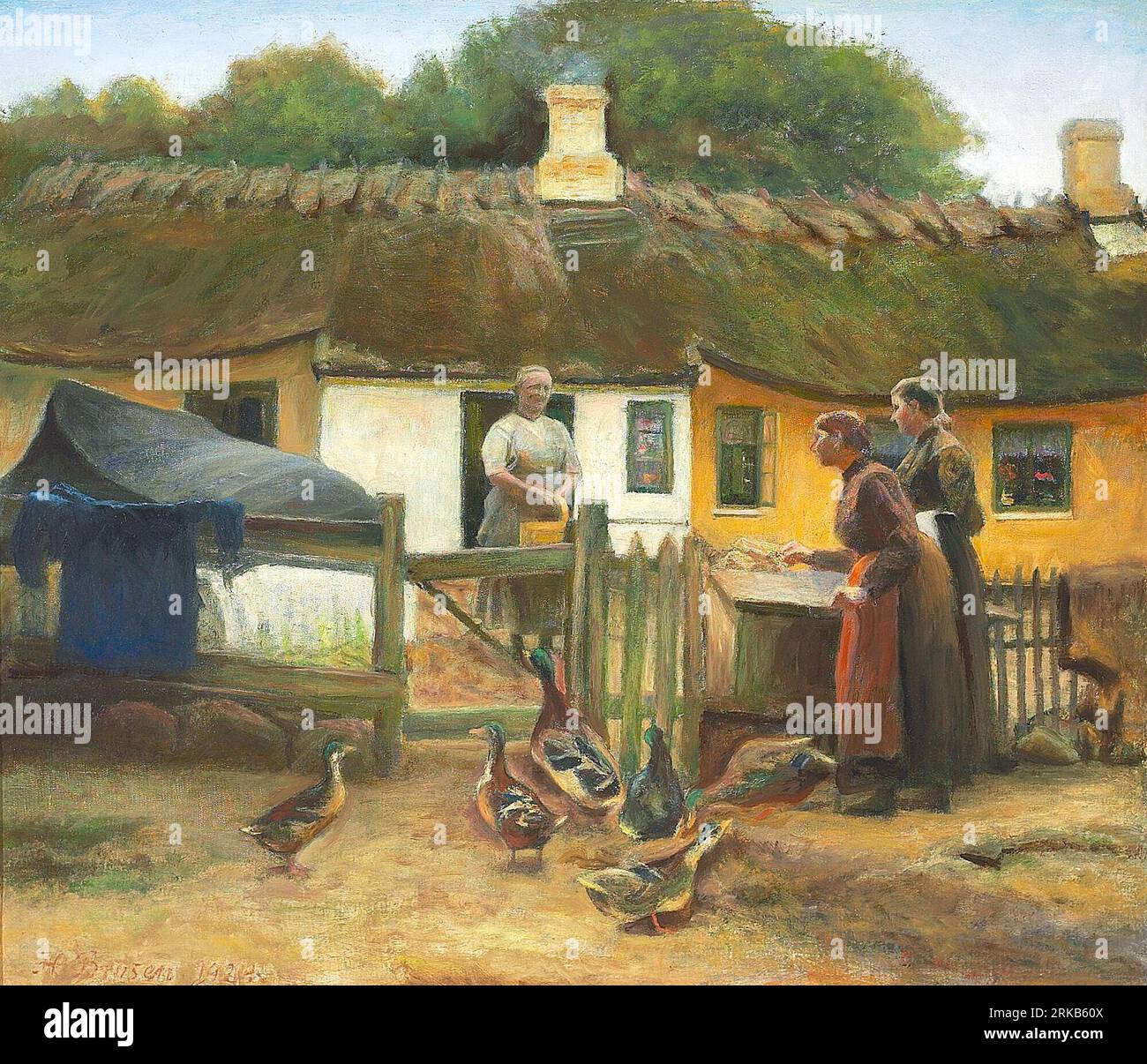 At the fisherman's house. 1924 by Hans Ole Brasen Stock Photo - Alamy