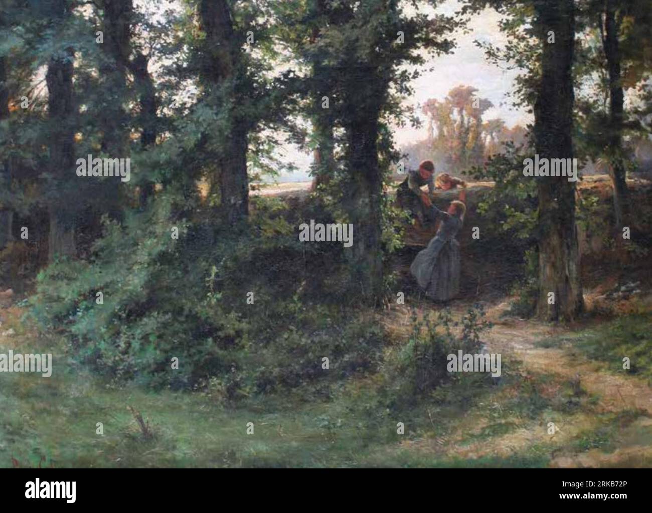 Le fossé de la ferme Loysel (détail) 1888 by Paul-Alfred Colin Stock ...