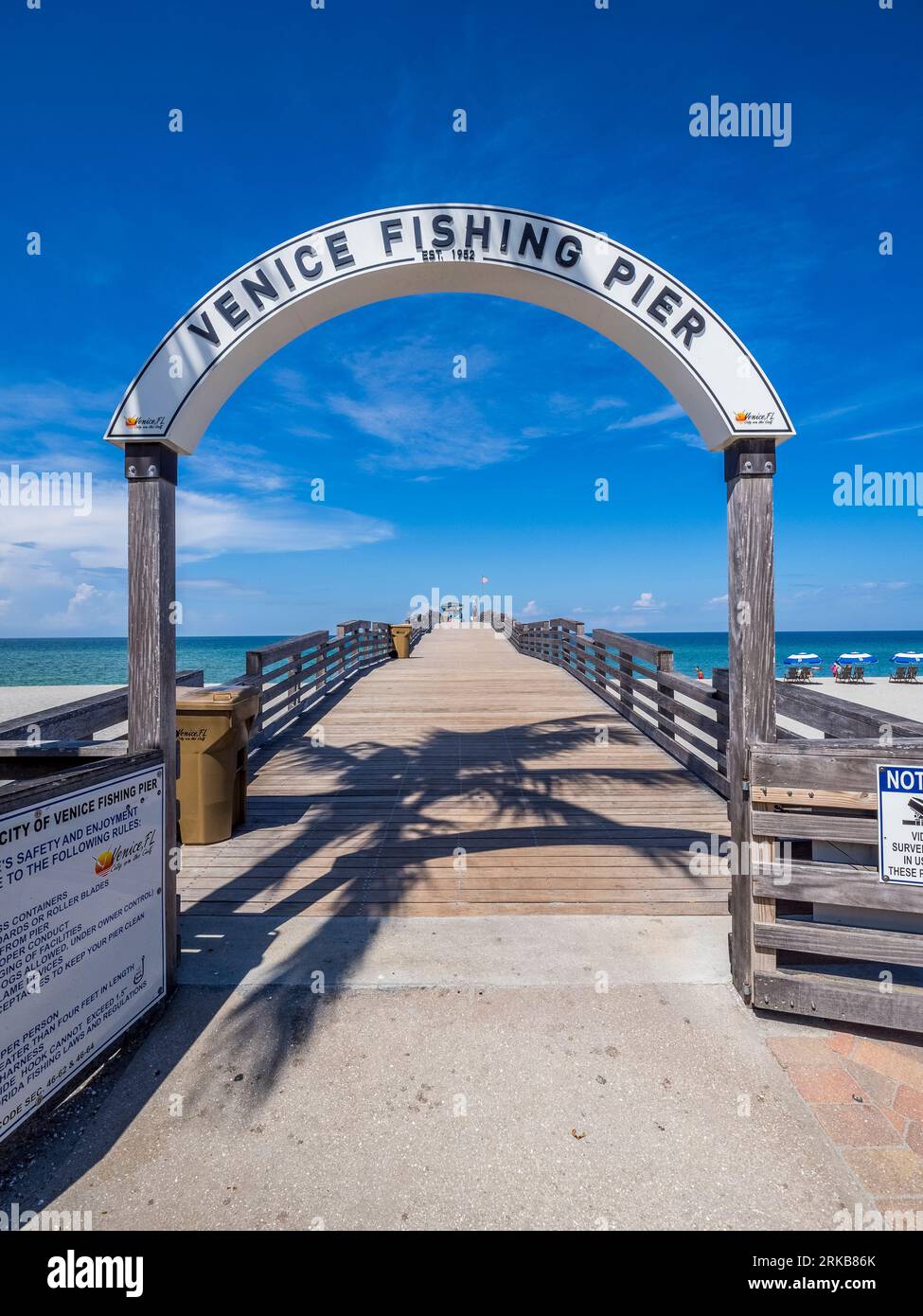 Fishing pier entrance hi-res stock photography and images - Alamy